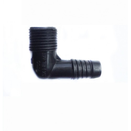 ELBOW CONNECTOR 1/2" MALE X BARBED FOR 16MM